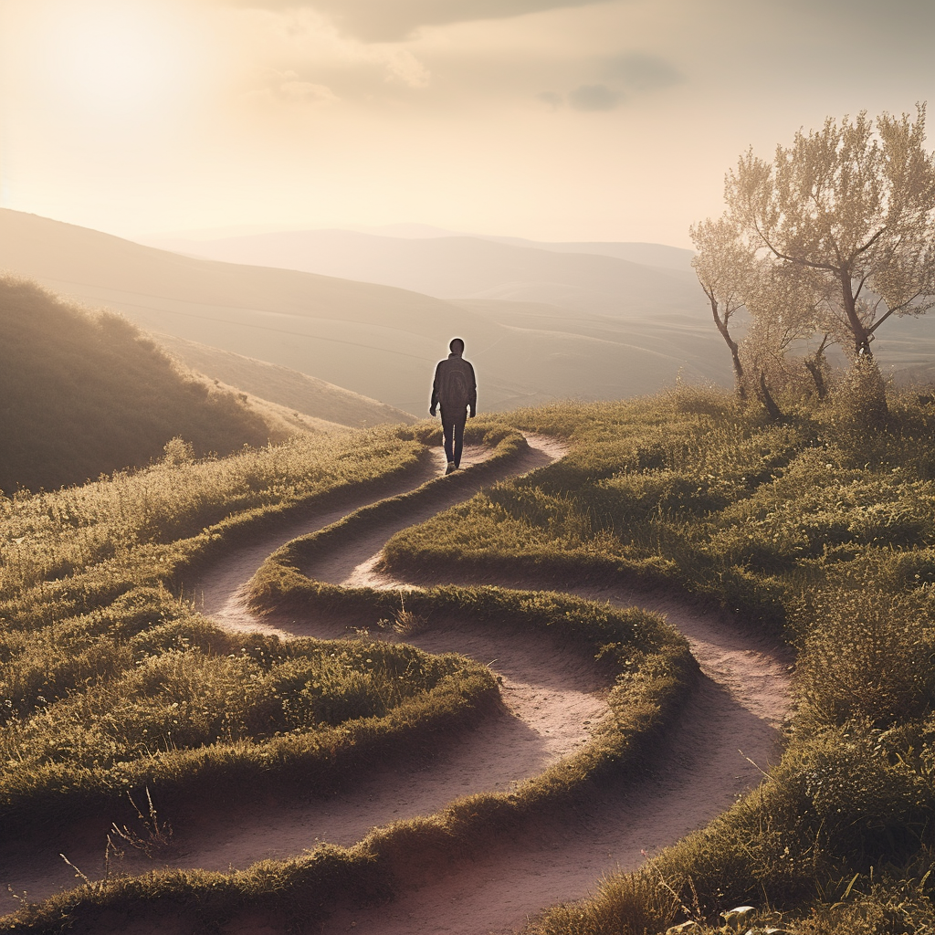 princessluna_a_person_walking_along_a_winding_path_representing ...